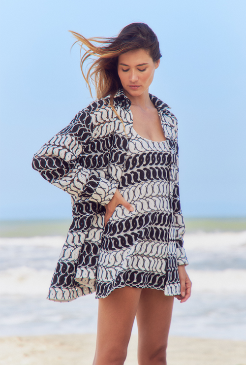 PARAMO SHIRT BLACK/WHITE